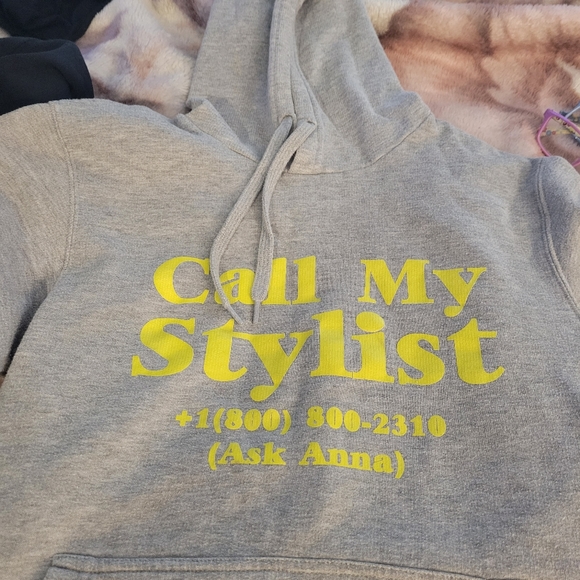 Eleven Paris | Tops | Eleven Paris Call My Stylist Hoodie | Poshmark